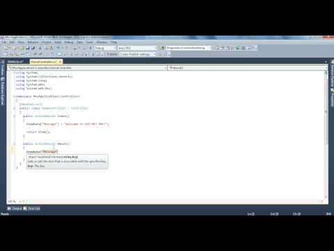 ASP.NET MVC 2 simplest sample – video | Chanmingman's Blog