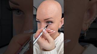I do my makeup differently because I have NO HAIR