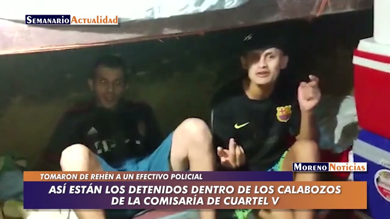 Así están los detenidos dentro de los calabozos de la comisaría de Cuartel V – Semanario Actualidad