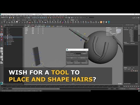 Hair Placement tool – Maya script (Python) – Truong CG Artist