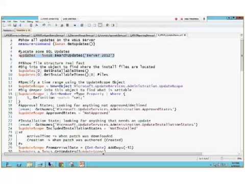 Video From Mississippi PowerShell User Group Presentation on WSUS and PowerShell Available ...