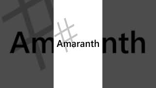 Pronunciation of Amaranth #Shorts #PronunciationofAmaranth #EnglishPronunciation