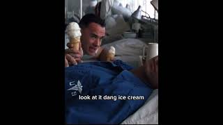 Tom Hanks in Forrest Gump. In love with ice cream. #reels #movie #moviescenes #netflix