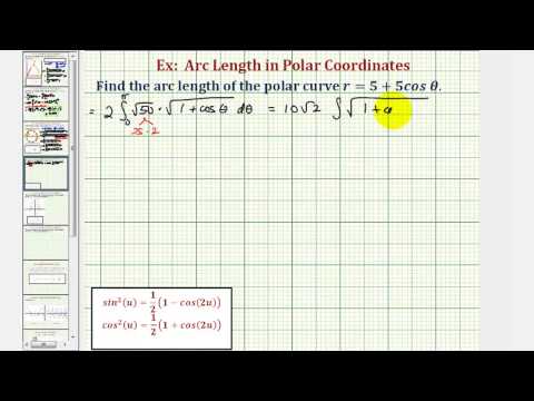 Ex 2: Arc Length of a Polar Curve | Math Help from Arithmetic through ...