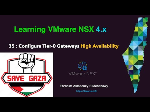 35 Configure NSX Tier 0 Gateways High Availability – ITSaurus
