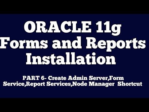 Oracle 11g Forms and Reports Installation Part 6 – Creating Shortcut | COMPUTER STATION