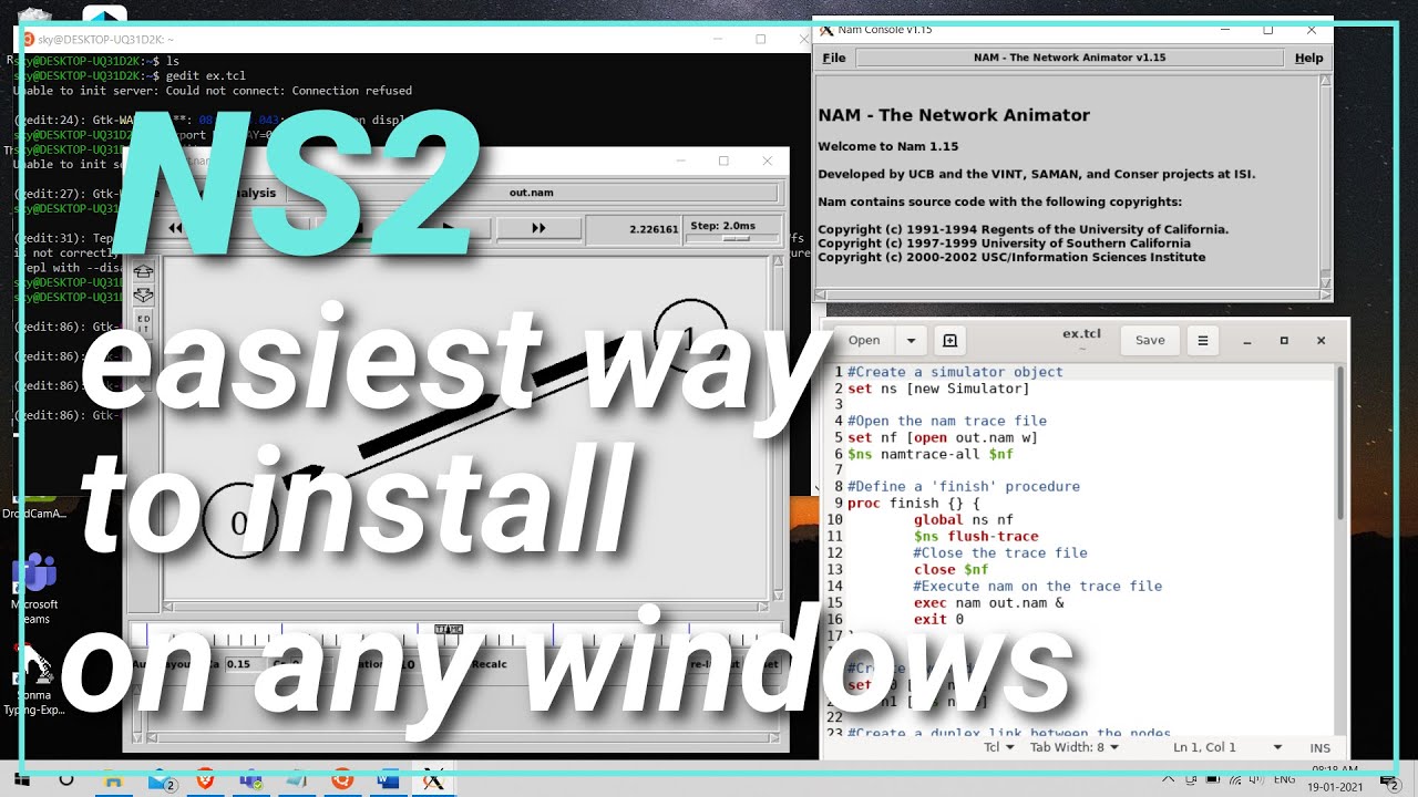 Step by Step Installation of NS2 on Windows 10/11 - Startertutorials