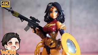 Unboxing: Kotobukiya Frame Arms Girl Wonder Woman Humikane Shimada Ver. (w/ Little Armory Test)