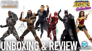 Zack Snyder's Justice League DC Multiverse McFarlane Toys Unboxing & Review