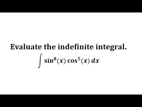 Trigonometric Integrals: Odd Power of Cosine (Indefinite Integral) | Math Help from Arithmetic ...