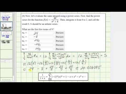 Estimate a Definite Integral using a Power Series (Rational Function) | Math Help from ...