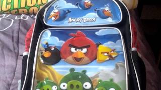 I got angry bird backpack