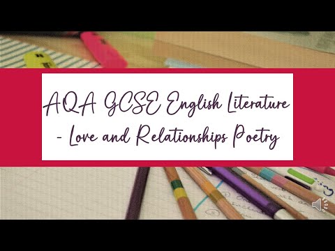 Love and Relationships Poetry (AQA) – Amy Smith Literature