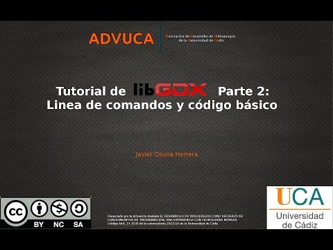 Tutorial de libGDX. Parte 2: Linea de comandos y código básico, y Reto 1 | ADVUCA