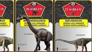 SIZE COMPARISON - Dinosaur of Jurassic Period!
