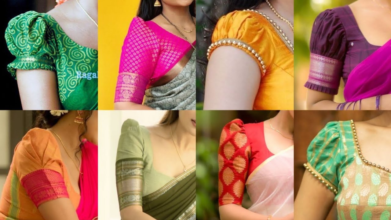 Designer New Model Puff Sleeve Designs - Blouse Designs Designer New Model Puff Sleeve Designs - Blouse Designs