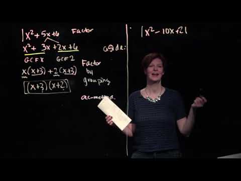 Factoring Quadratics, a=1 | Intermediate Algebra