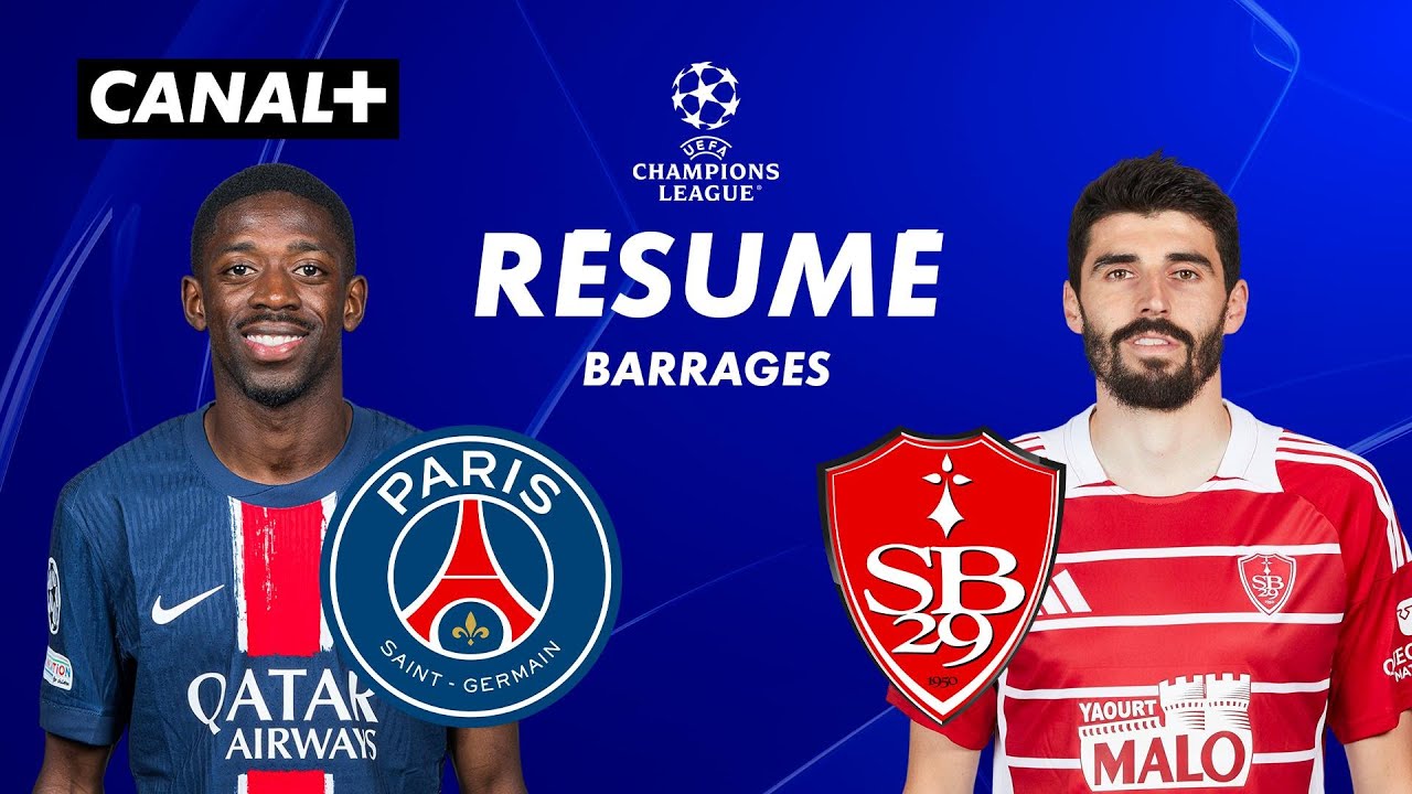[Vidéo] Résumé PSG-Brest, barrage retour de Ligue des champions