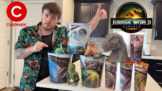 Reviewing EVERY Cinemark Jurassic World Rebirth Theater Exclusive Item! Tins, T-Rex Bucket & MORE!