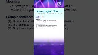 what does adapt mean | adapt meaning in english