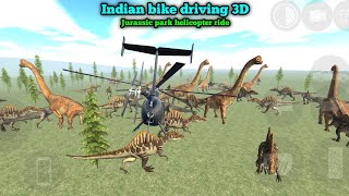 Franklin in jurassic edition with T-rex | Jurassic park dinosaur helicopter ride