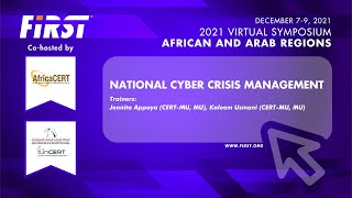 Workshop: National Cyber Crisis Management