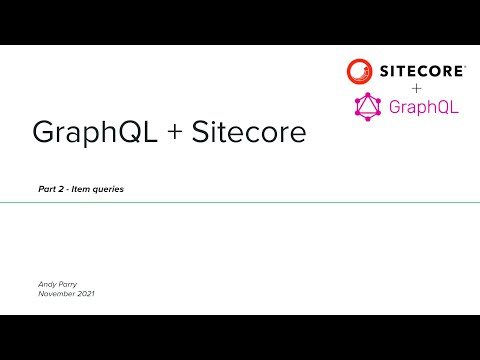 GraphQL and Sitecore – video series Part 2 – Standard Values