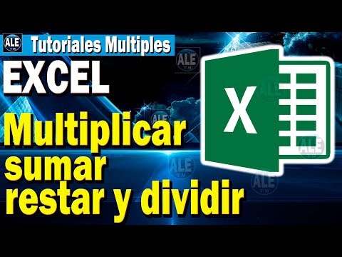 Como Multiplicar, Sumar, Restar y Dividir en Excel | Curso de Excel 2016 | (Cap.2 ...