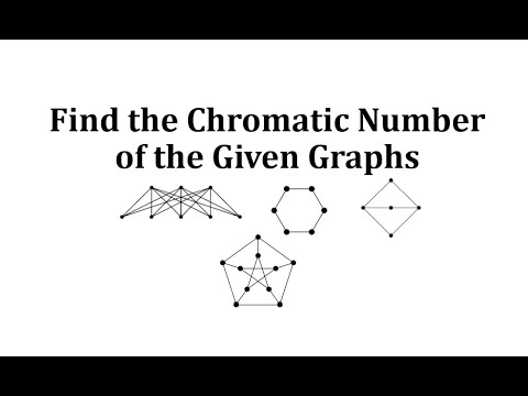 Find the Chromatic Number of the Given Graphs | Math Help from Arithmetic through Calculus and ...