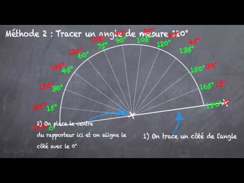 5ème // Comment tracer un angle avec le rapporteur ? | blogmathsmadamedogue