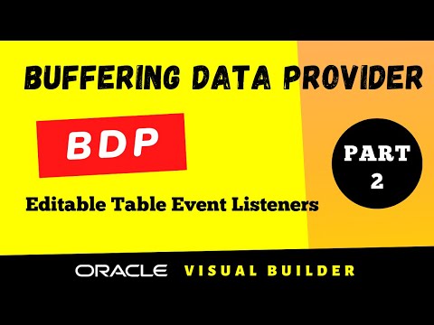 (2024) How to create BDP Editable Table event listener in Oracle Visual Builder VBCS using ...