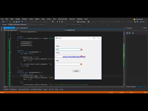 Error Providers with Regular Expression in WinForm control validation C#? Tutorial – WA Tek-Torials