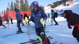 Mikaela Shiffrin ???????? - Are women's slalom, March 10, 2024, 1st run #sheskis @atomic