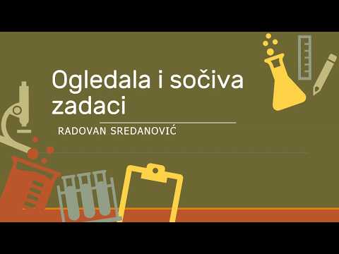 Optička sočiva – zadaci (IX razred) | Radovan Sredanović