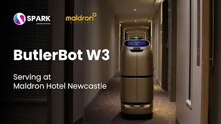 ButlerBot W3 serving at Maldron Hotel Newcastle