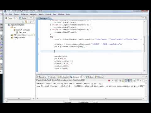 Installing and using Apache Derby with Eclipse | Tech Blog