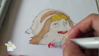 How to draw dog Heen from Howl's Moving Castle