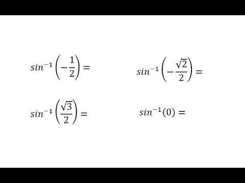 Evaluate Inverse Sine Expressions Using the Reference Triangles | Math Help from Arithmetic ...