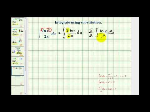 Ex 6: Integration Using Substitution | Math Help from Arithmetic through Calculus and beyond