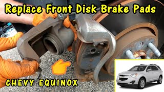 How to Replace Front Disc Brake Pads 2010 to 2022 Chevy Equinox