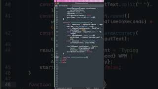 Typing Speed Test App with JavaScript #javascript #coding