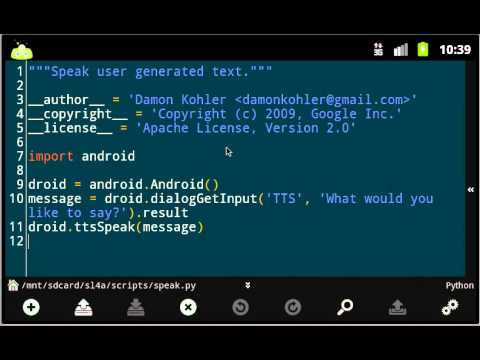 Running SL4A scripts from DroidEdit | DroidEdit