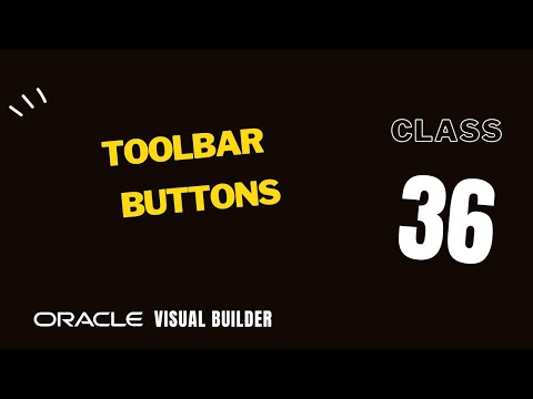 VBCS 36, Toolbar component in Oracle visual builder, Button Toolbar in VBCS – BEENUM LEARNING