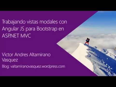 Trabajando vistas modales con Angular JS para Bootstrap en ASP.NET MVC | Víctor Altamirano ...