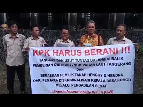 LSM Indonesia Accountability Watch (IAW) Laporkan Dugaan Gratifikasi Terbitnya SHGB di Laut ...