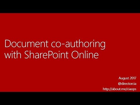 Document co-authoring with SharePoint Online – CIAOPS