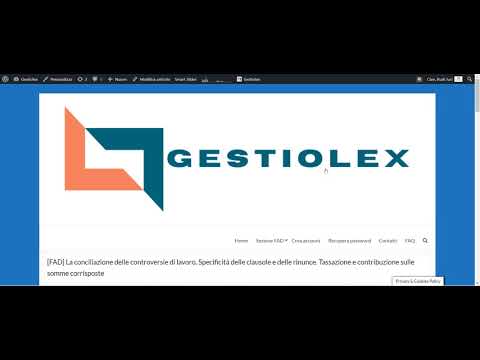 Gestiolex - [Tutorial] Locandina FAD: link diretto per l’accesso all’elenco completo degli ...