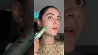 ERBORIAN CC RED CORRECT ON ACNE ❤️???? #makeuptutorial #acnepositivity #makeupreview #tintedsunscreen