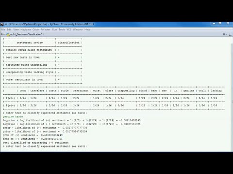 Naive Bayes w/ Python (Tutorial 01) Sentiment Classification + Laplace Smoothing + Handle ...