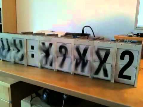 Driving An 8-digit Split Flap Display | Hackaday